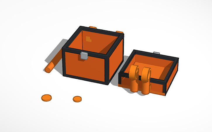 3D design Copy of Working Minecraft Chest - Tinkercad