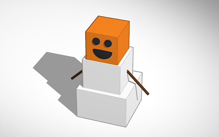 3D design snow man | Tinkercad