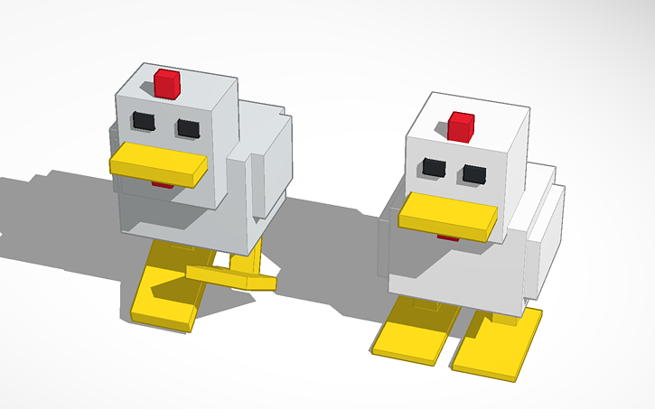 3D design 기채운 minecraft chicken | Tinkercad