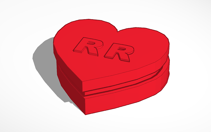 3D design Heart Box - Tinkercad