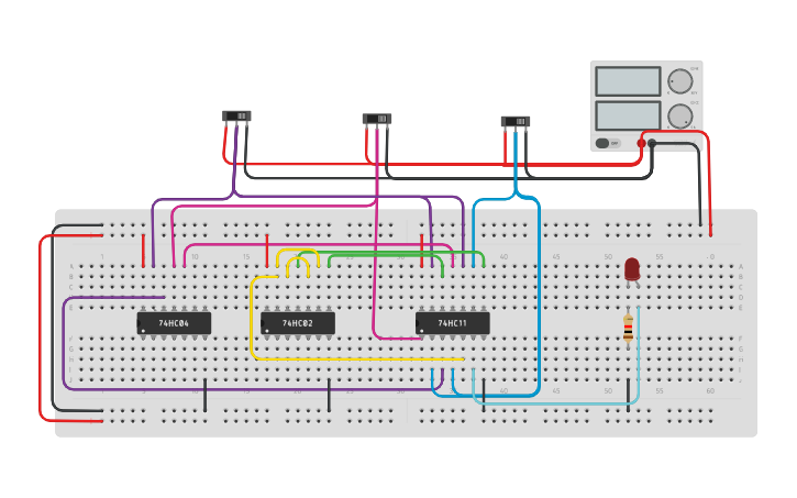 Circuit design lab7-2a - Tinkercad