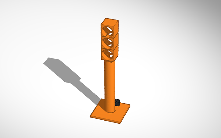 3D design Traffic Light - Tinkercad