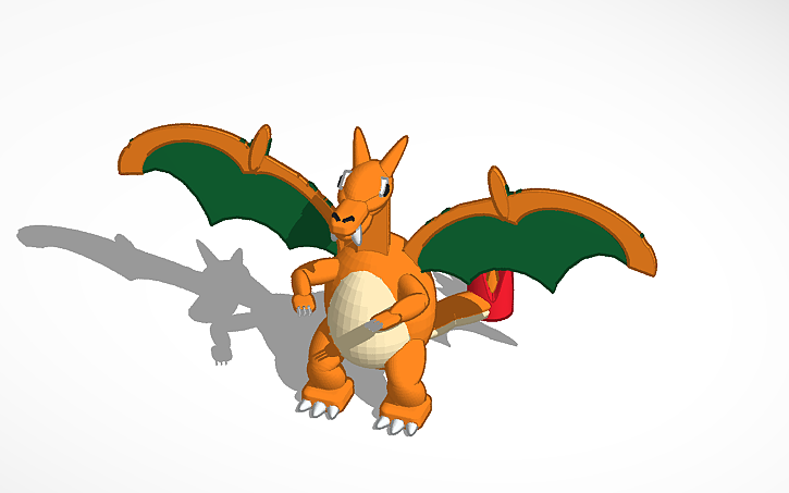 3D design Charizard - Tinkercad