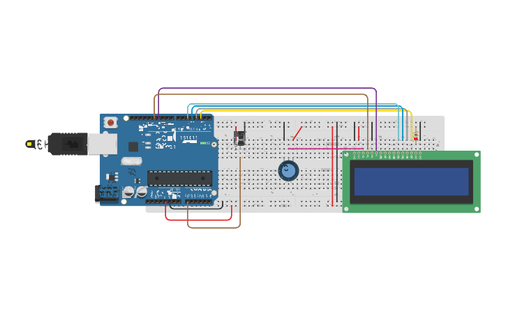 Circuit design SISTEMA DIGITAL PARA LA LECTURA DE UN SENSOR - Tinkercad