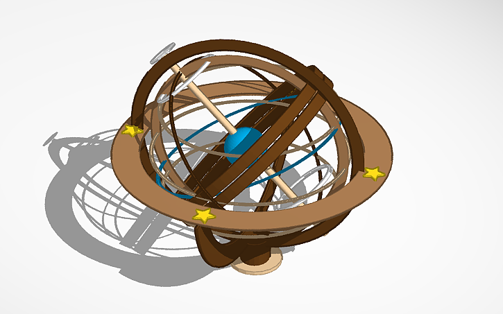 3D design Armillary Sphere Model made by Abe! - Tinkercad