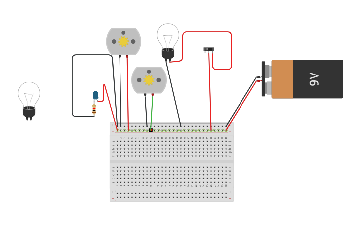 Circuit design Trabajo Circuito basico - Tinkercad