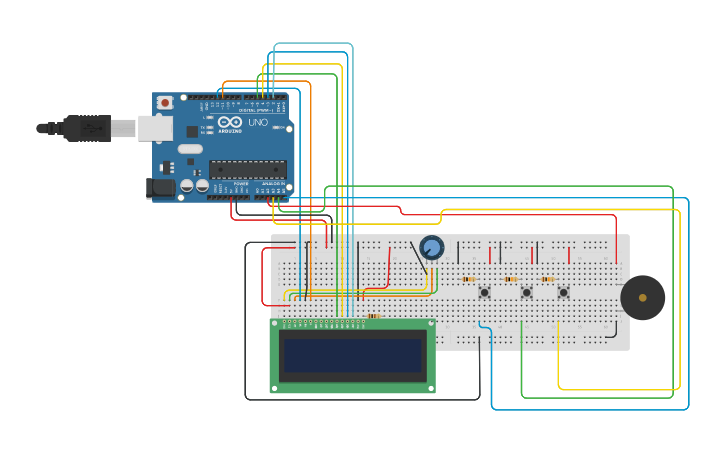 Circuit design Projeto Timer - Tinkercad