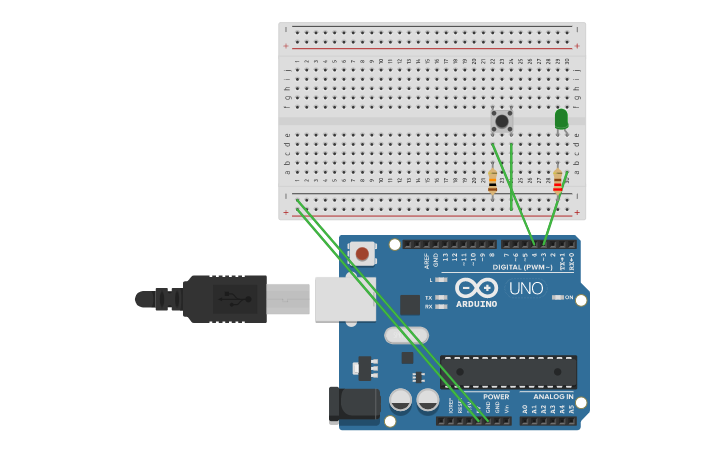 Circuit design Salidas analógicas con Arduino - Tinkercad