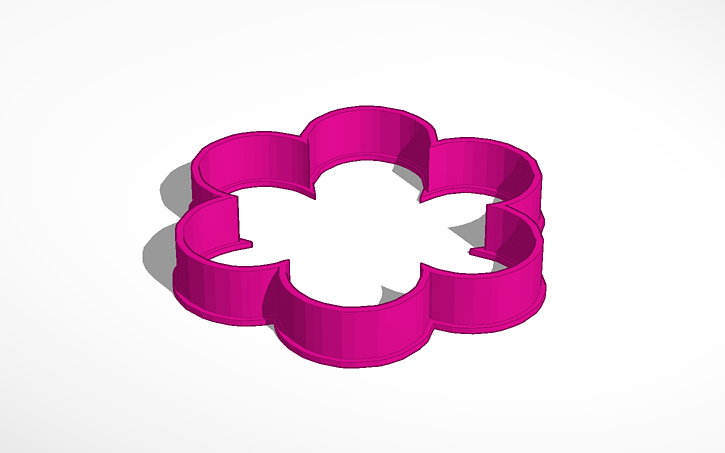 3D design cookie cutter - Tinkercad