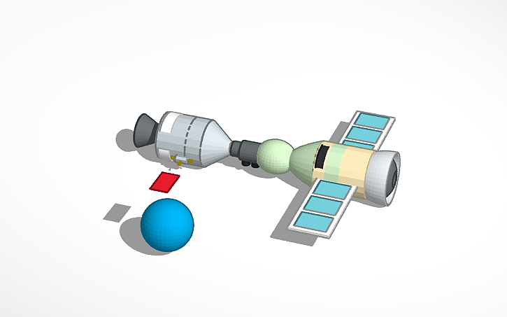 3D design apollo soyouz - Tinkercad