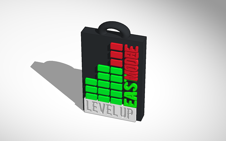 3D design keychain - Tinkercad