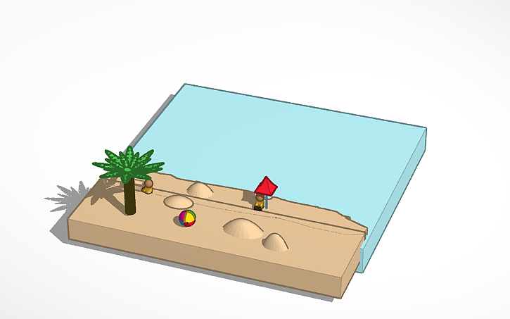 3D design Beach | Tinkercad