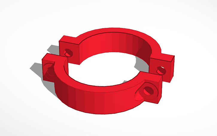 3D design Bicycle handlebar clamp - 31.8 x 10 mm - Tinkercad