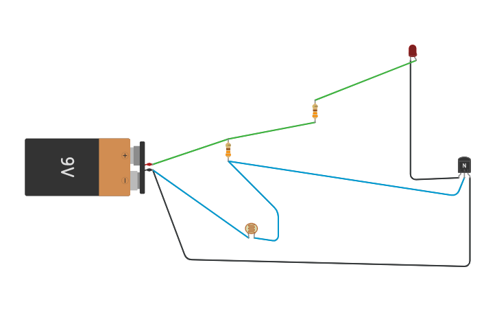 Circuit design ldr led - Tinkercad