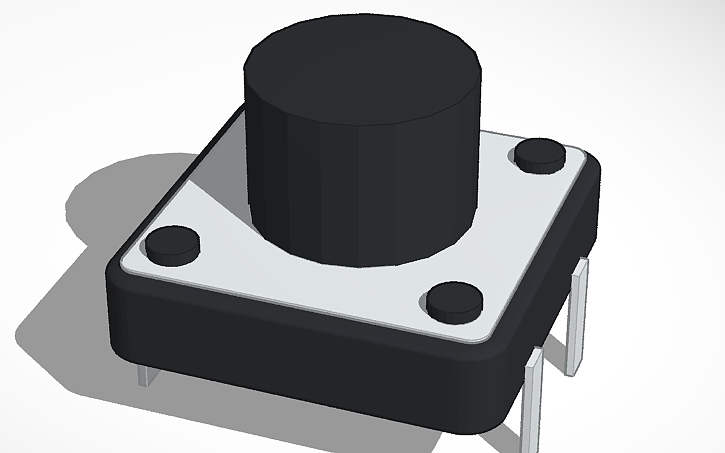 3D design Pushbutton Switch 12mm - Tinkercad