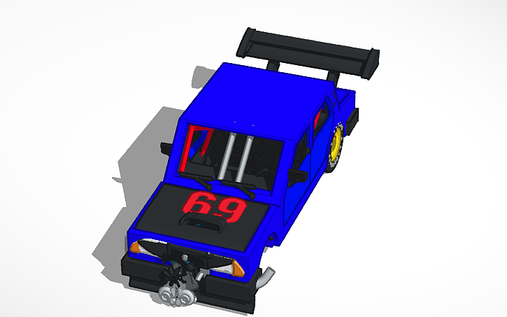 3D design Dacia 1310 2 Stock Car Perfected - Tinkercad