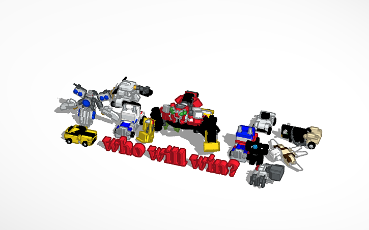 3D design transformers contest - Tinkercad