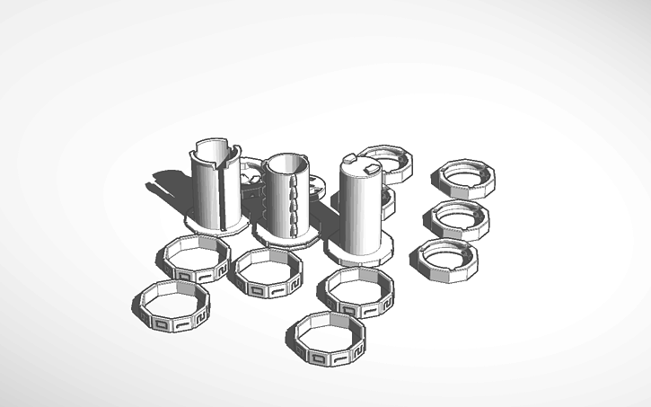 3D design ring lock - Tinkercad