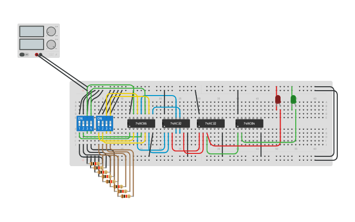 Circuit design Didital combination lock - Tinkercad