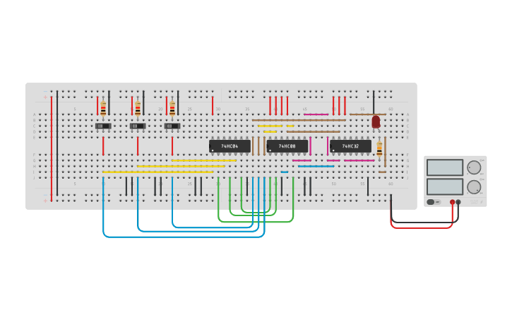 Circuit design AST 122 - DACLISON - DECODER 02 - Tinkercad