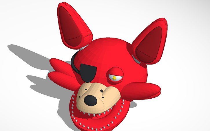 3D design foxy's head | Tinkercad