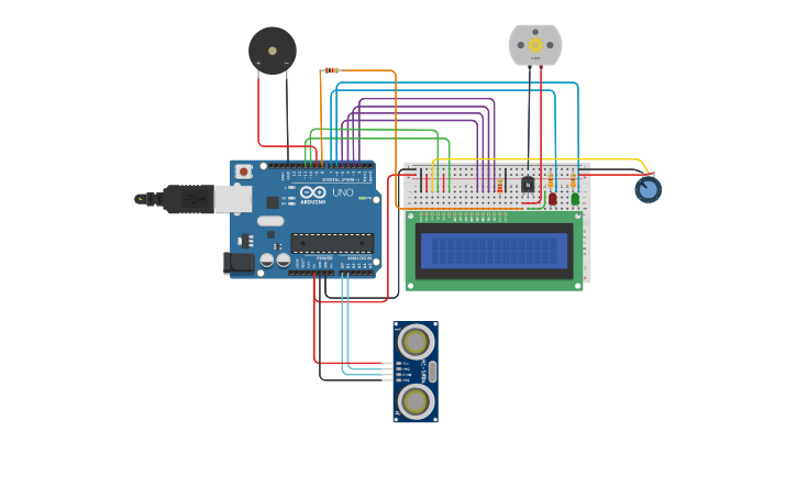 Circuit design Proyecto Sensor de Agua | Tinkercad Circuit design Proyecto Sensor de Agua | Tinkercad