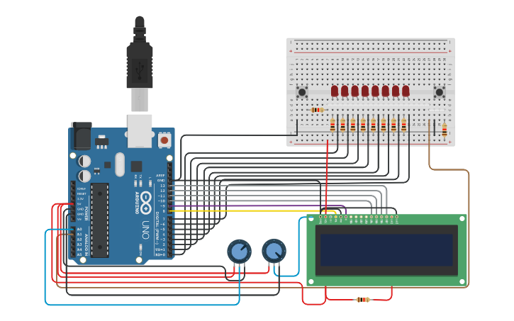Circuit design Projeto Ping-Pong | Tinkercad