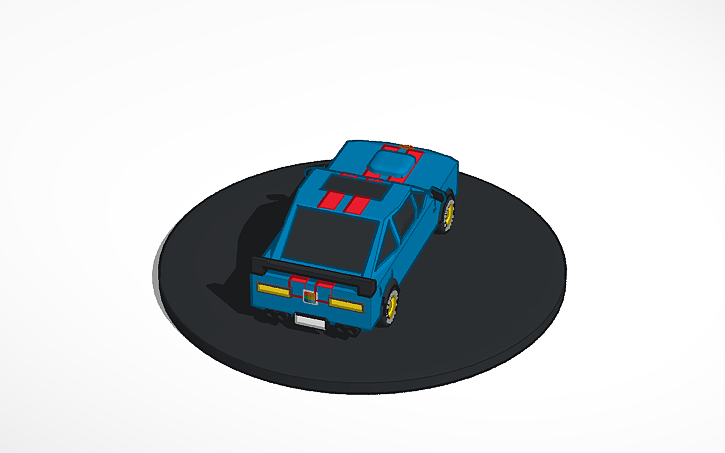 3D design Sports car - Tinkercad
