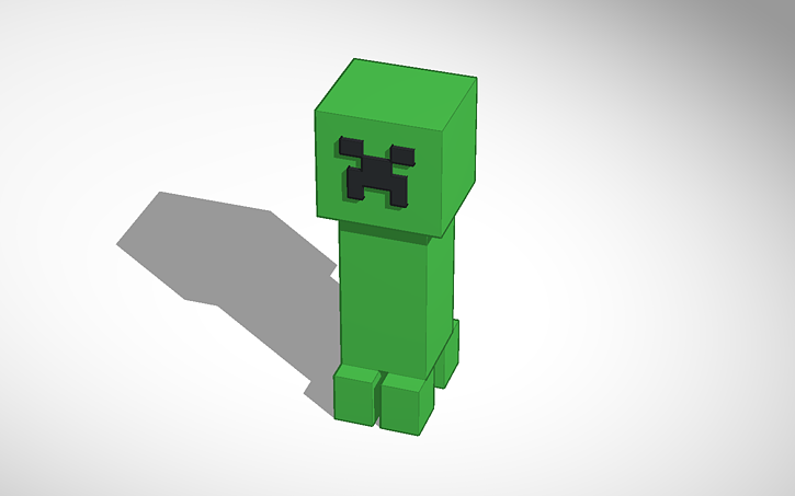 3D design Creeper from Minecraft | Tinkercad