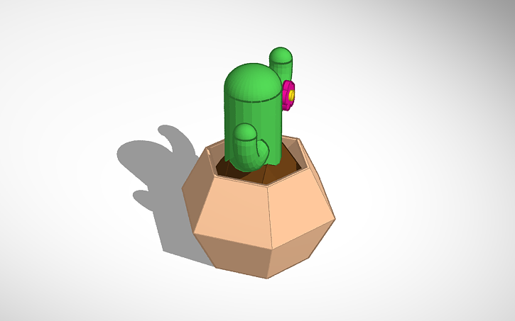 3D design cactus - Tinkercad