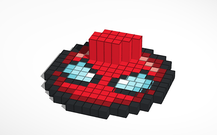 3D design spider-man pixel art | Tinkercad