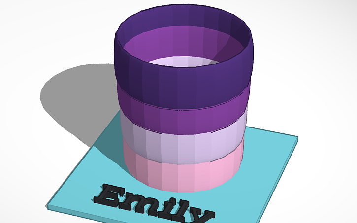 3D design Pencil Holder | Tinkercad