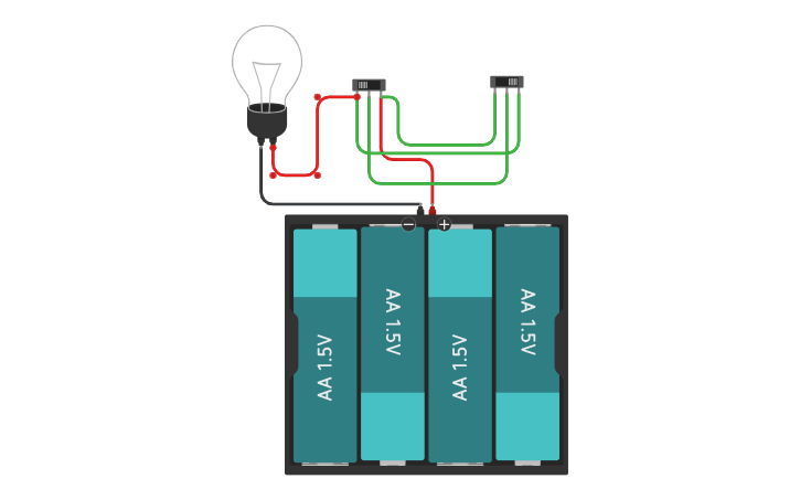 Circuit design Two Way Switch - Tinkercad