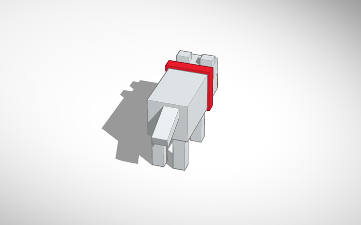 3D design MInecraft Doge By : DJ - Tinkercad