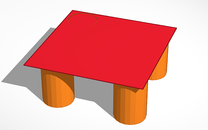 3D design table | Tinkercad