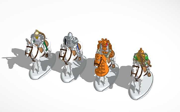 3D design Cavalry concept from Lord of the rings - Tinkercad
