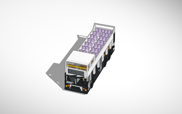 3D design half open top bus | Tinkercad