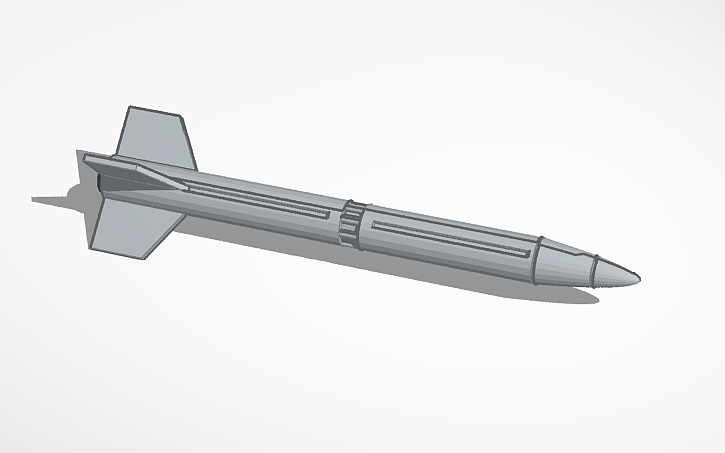 3D design Missile - Tinkercad