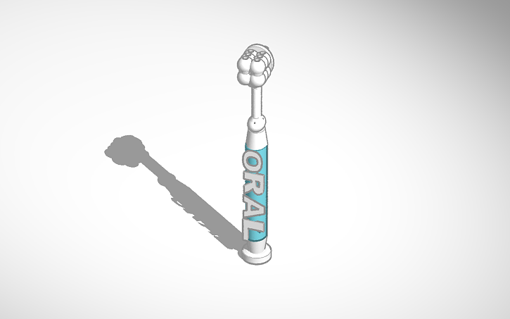 3D design Toothbrush Model - Tinkercad