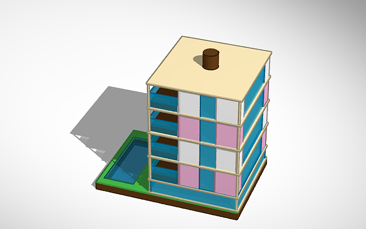 3D design BAHÇE BALKON TASARIMI | Tinkercad