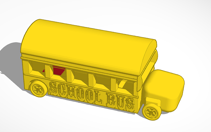 3D design school bus | Tinkercad
