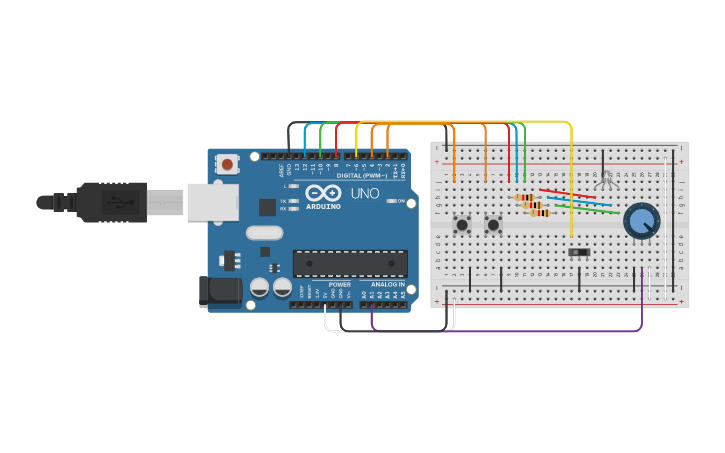 Circuit design RGB Partial Color Pallet [Lab 2] - Tinkercad