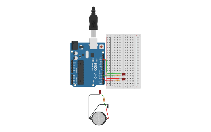 Circuit Design Exercício 1 Tinkercad