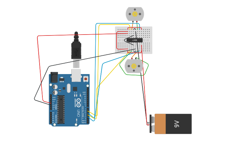 Circuit Design Copy Of Motor Speed And Direction Control Tinkercad