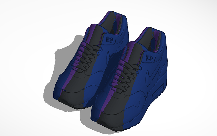 3D design Nike shoes (spin-off of Nike shoe by Daniel Phelps) - Tinkercad