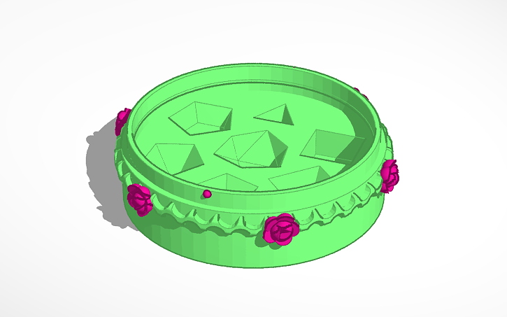 3D design Dice Box - Tinkercad