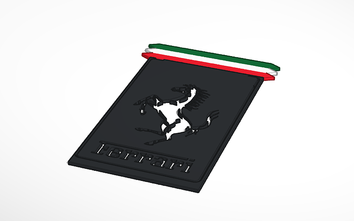 3D design ferrari logo - Tinkercad
