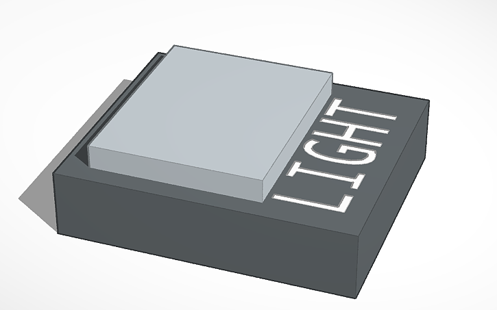 3D design FNAF 2 LIGHT button - Tinkercad