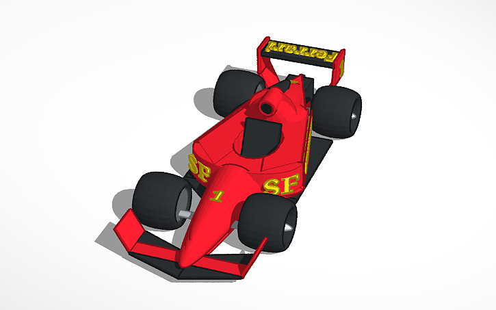 3D design f1 car from track - Tinkercad