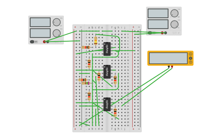 Circuit design Lab Exer1 - 2nd circuit - Tinkercad